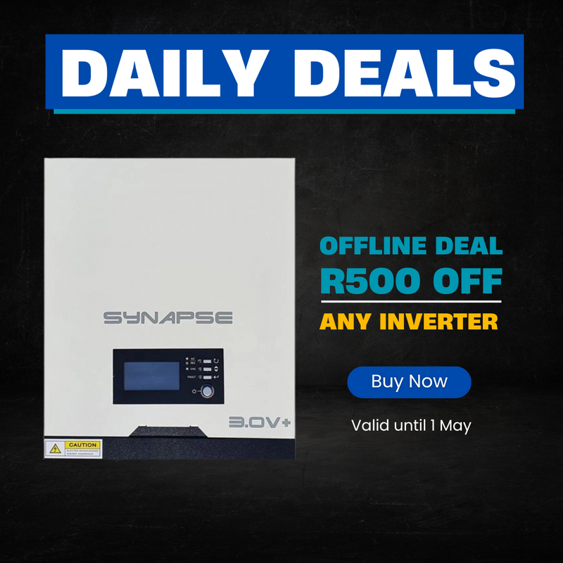 Synapse Offgrid Inverter 3KW 24V DC, 1000W (40A) MPPT – PVStore
