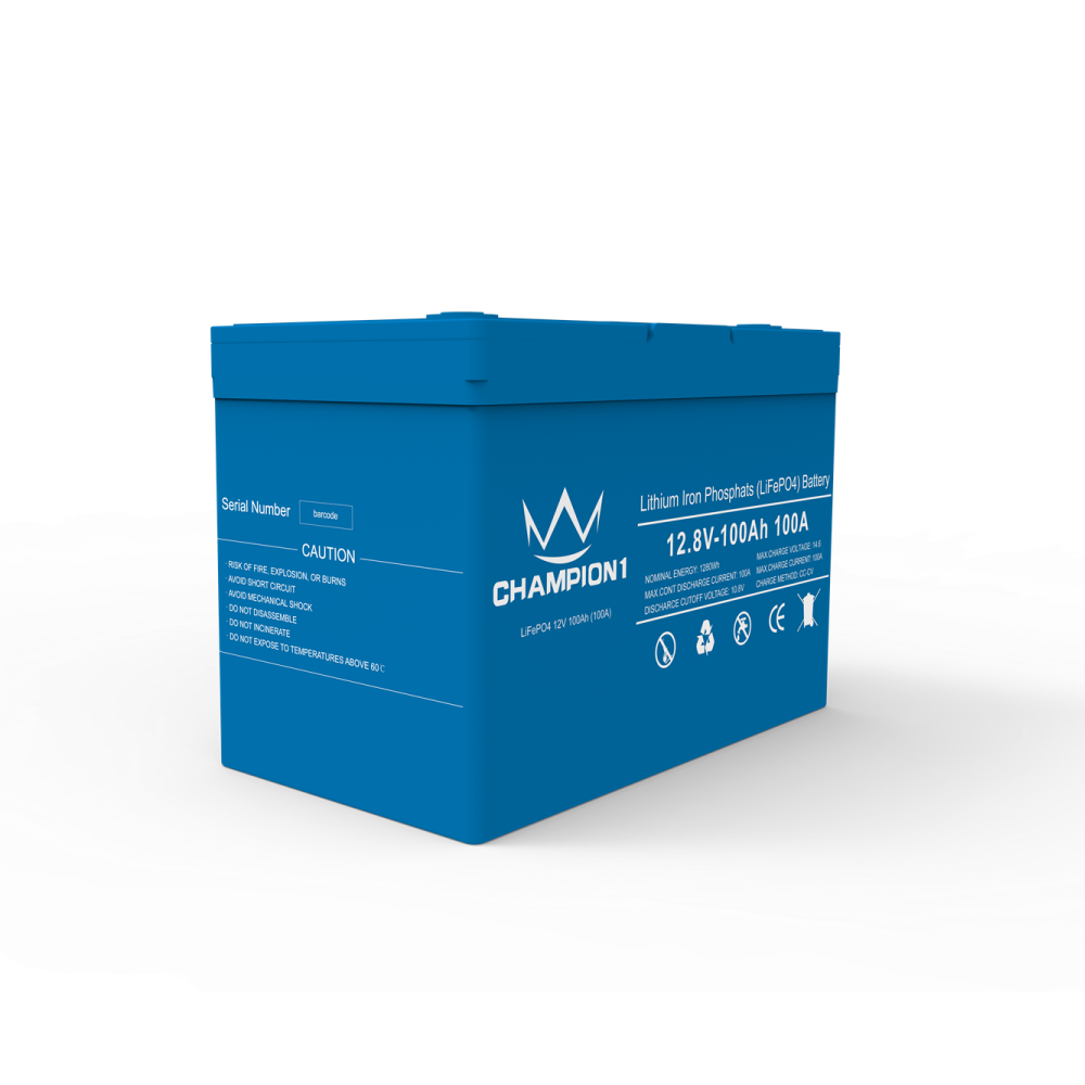 Champion 100ah 12.8V Lithium Battery – PVStore
